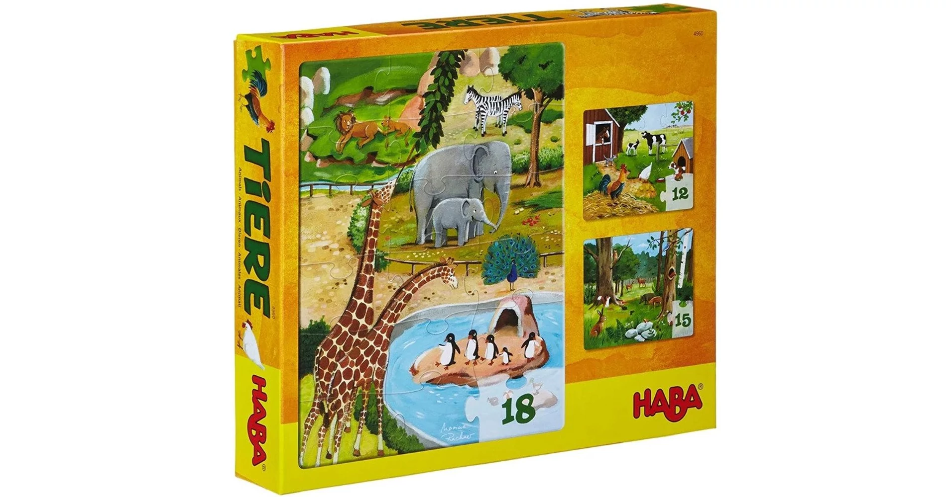 HABA állatok puzzle szett - Anyaparadicsom webáruház